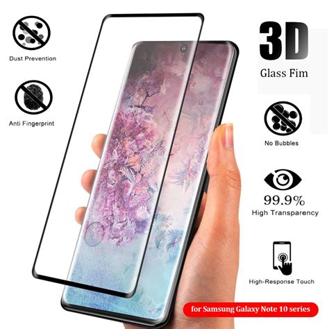 3D изогнутая пленка из закаленного стекла для samsung Galaxy Note 10 ...