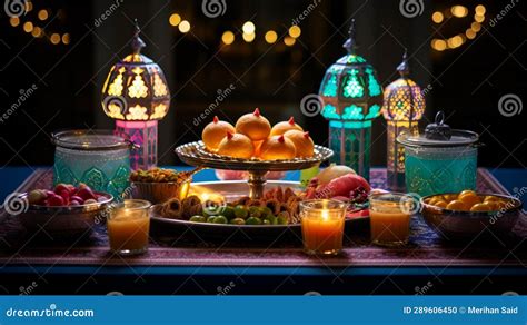 A Richly Decorated Table Filled Ai Generative Stock Illustration Illustration Of Reflection