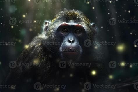 Monkey Portrait Neural Network AI Generated Stock Photo At Vecteezy