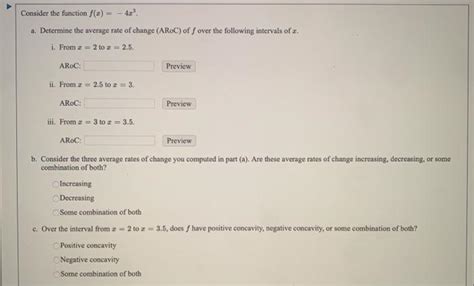solved consider the function f x 4x a determine the