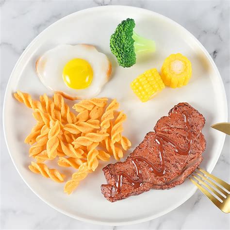 인공 Pvc 시뮬레이션 스테이크 모델 로스트 레스토랑 서양 음식 장식 어린이 놀이 장난감 사진 소품 음식 소품 Aliexpress