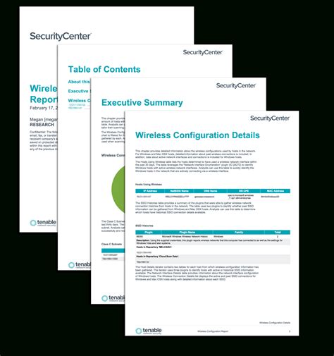 Wireless Configuration Report Sc Report Template Tenable Inside Technical Support Report