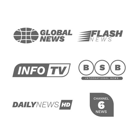 News Logo Collection Design Free Vector