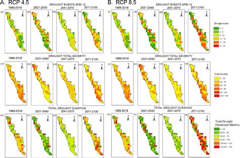 Spatial Variation In Drought Characteristics Of Meteorological Drought Download Scientific