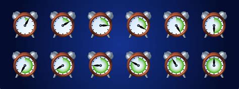 Clock Game Icons Time Animation Sprite Sheet 18742717 Vector Art At Vecteezy