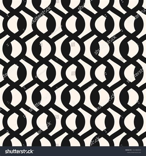Abstract Geometric Monochrome Seamless Pattern Wavy Stock Vector Royalty Free 1321884035