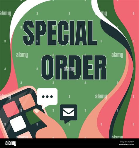 Text Caption Presenting Special Order Business Approach Specific Item
