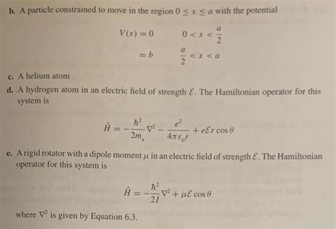 Solved 7 20 Identify H 0 H 1 ψ 0 and E 0 for the Chegg com