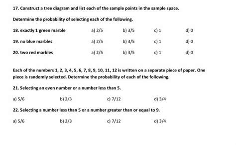 Solved Construct A Tree Diagram And List Each Of The Chegg Com