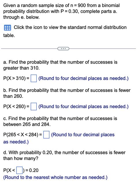 Solved Given A Random Sample Size Of N900 From A Binomial