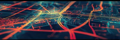 Colorful Abstract Lines Crisscross A Stylized Map Illustrating Connectivity And Direction For