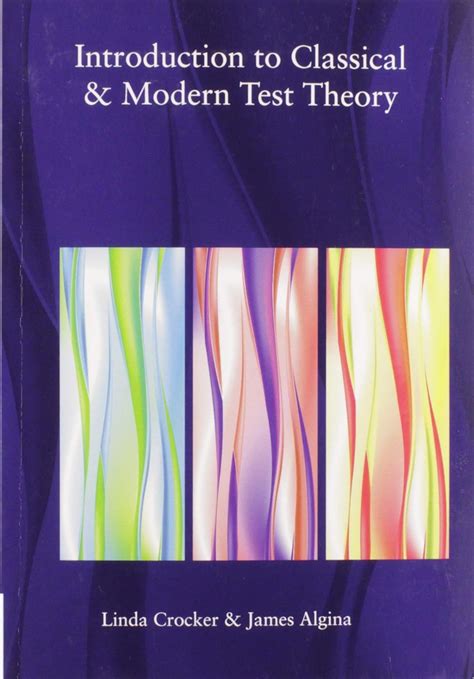 introduction to classical and modern test theory crocker linda