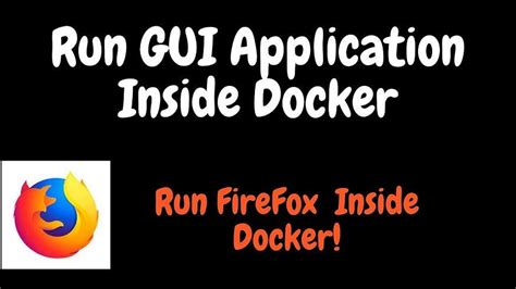 Run Firefox In Docker Run The Espeak Command In Your Local Virtual Machine Docker Try Live