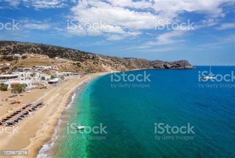 피리플라카 해변 밀로스 섬 키클라데스 그리스 공중 보기 0명에 대한 스톡 사진 및 기타 이미지 0명 계절 고대 그리스