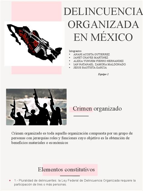 Delincuencia Organizada En Mexico Pdf Comercio Ilegal De Drogas