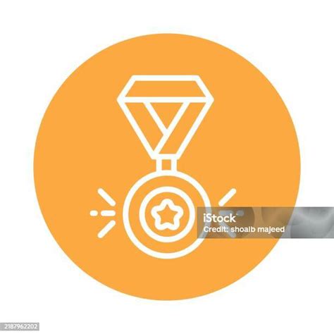 메달 벡터 원 윤곽선 아이콘입니다 Eps 파일 10 Championship에 대한 스톡 벡터 아트 및 기타 이미지