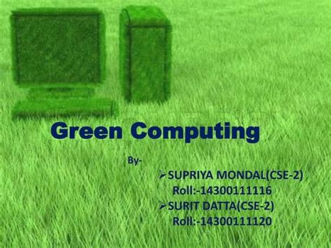 Green Computing Ppt Ppt
