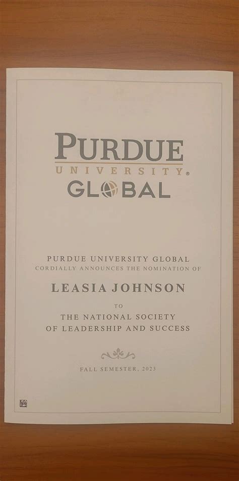 Leasia Johnson On Linkedin Academicexcellence Thensls Purdueglobaluniversity