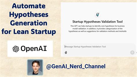 Generating And Validating Startup Hypotheses A Smarter Way With