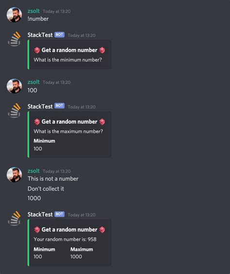 Javascript Random Number Generator For My Discord Bot In Discordjs