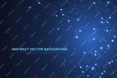 Premium Vector Abstract Plexus Background With Connected Lines And