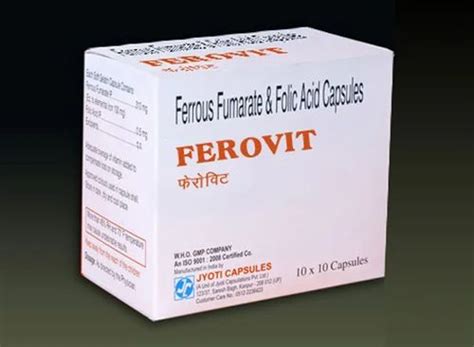 Ferovit At Best Price In Kanpur By Jyoti Capsulations Private Limited