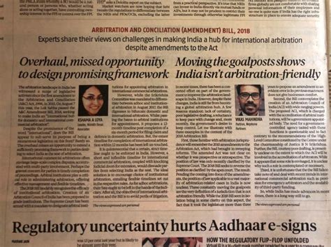 Vikas Mahendra On Linkedin My Blurb In Todays Business Standard Alongside Kshama Loyas On