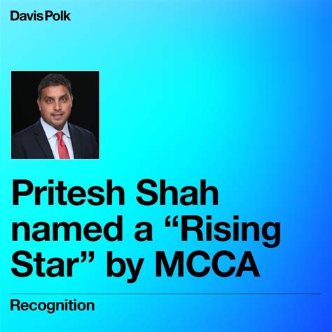 Pritesh Shah On Linkedin Pritesh Shah Named A “rising Star” By Mcca 21 Comments