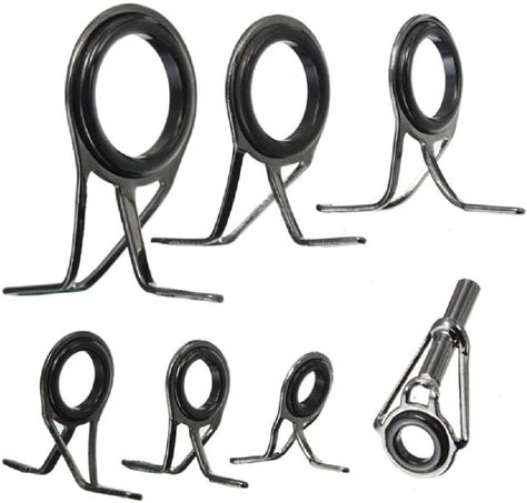 Lergo 7 Teiliges Angelring Set Verschiedene Größen Angelruten Reparatur Set Schnurführungen