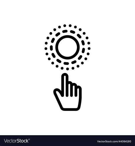 Touched Royalty Free Vector Image Vectorstock