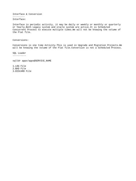 Interface And Conversion Pdf