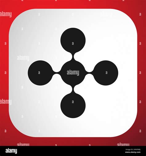 Connected Circles Nodes As Technology Tech Electronics And Connection Icon Symbol Stock