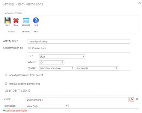 How To Create A Workflow To Add Permissions To Items In A List