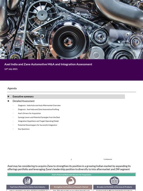 Kpmg Axel And Zane Manda Deal And Integration Assessment Rohan Shah Pdf Car Mergers And