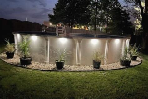 Pin By Amy Conor M On Summer Backyard Pool Landscaping Above Ground Pool Landscaping