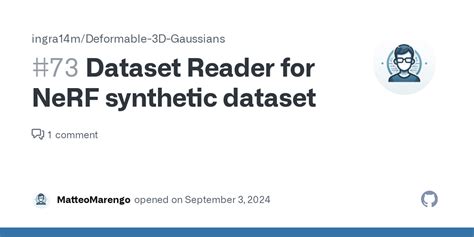 dataset reader for nerf synthetic dataset · issue 73 · ingra14m