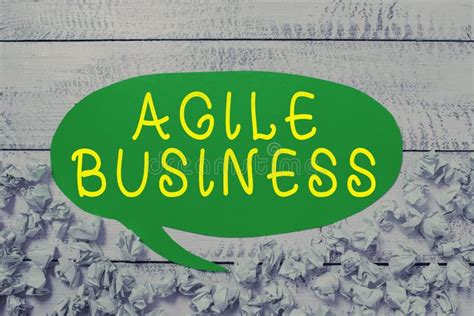 Conceptual Display Agile Business Business Showcase Capability Of Adjusting Quickly To The