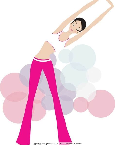 健身卡通女性图片 其他 其他 图行天下素材网