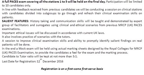 The Online Medicals Mrcp Paces Course Preparation