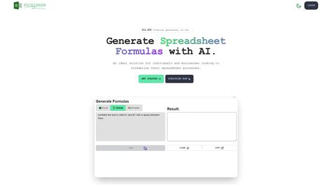 AI Spreadsheet Automation Tool GPTexcel