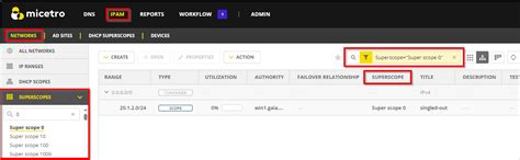 Dhcp Superscopes — Micetro 111 Documentation