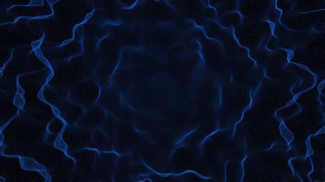 Royal Blue Color Wavy Circular Dots Mesh Pattern Modern Design Loop Able Dark Geometrical