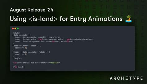 archetype themes on linkedin powered page animations ⚡ scroll entry