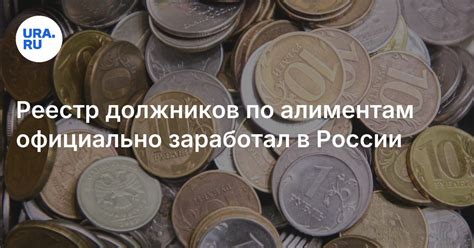 Реестр должников по алиментам официально заработал в России