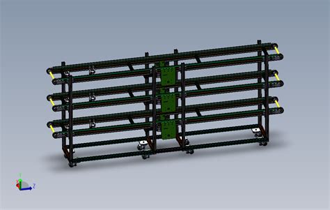 流水线皮带轨道输送机solidworks 2018模型图纸下载 懒石网