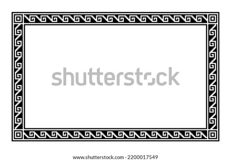 Aztec Stepped Fret Motif Rectangle Frame Stock Vector Royalty Free 2200017549 Shutterstock