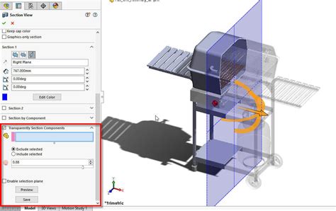 SOLIDWORKS Transparent Section View Is New For 2017 Release