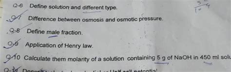 q 6 define solution and different type filo