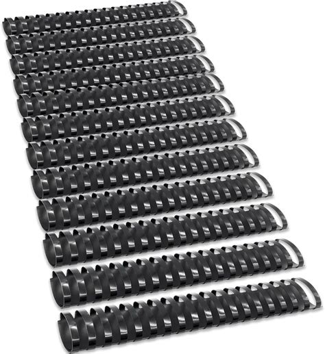 Binditek Pack Plastic Binding Comb Spines Inch Diameter Sheet Capacity Ring