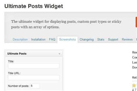 Ultimate Posts Widget Bypeople